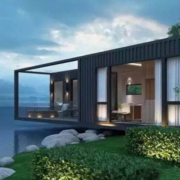 Modern Prefab Modular Homes Cheap Glass Steel Villa Shipping Parking ...